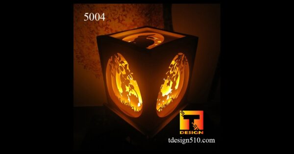 Easter 5 sided Paper cutting light shadow box template svg