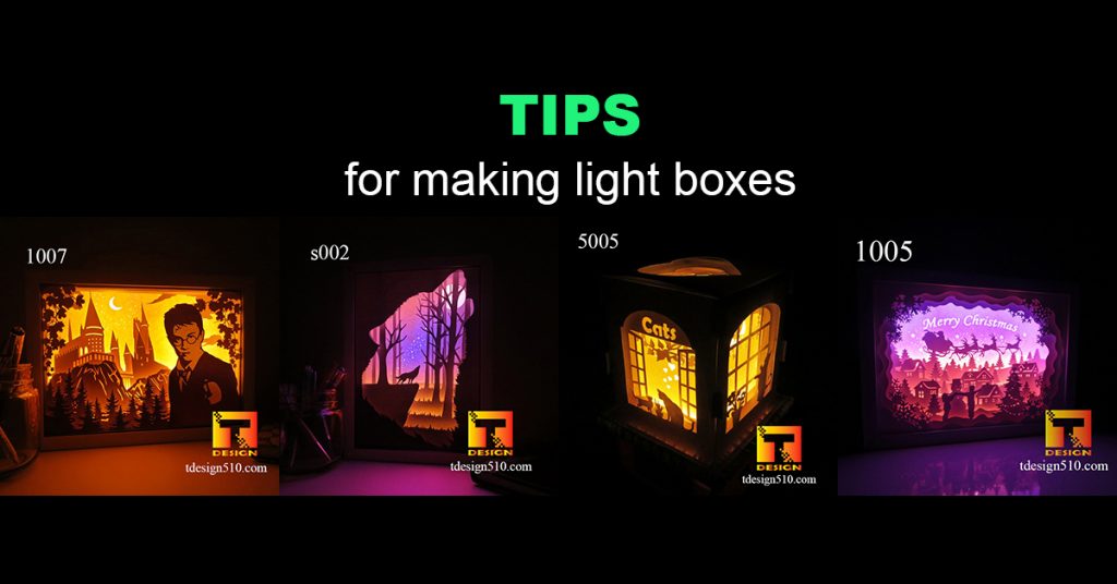 Tutorials Paper cutting light box template shadow box 3D svg