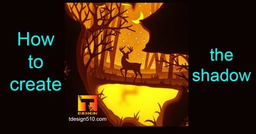 Download Free Paper cut light box 3D shadow box svg template