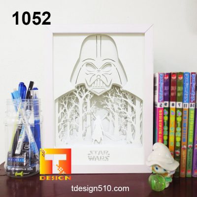 Star Wars 3D shadow box Paper cutting light box papercut svg