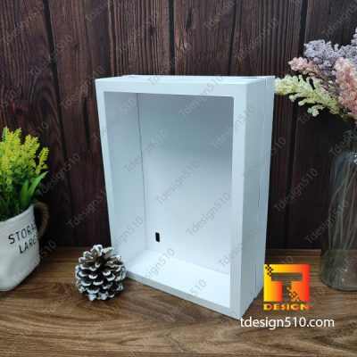 Paper Box Frame Spacer 3D shadow box Paper cut light box SVG