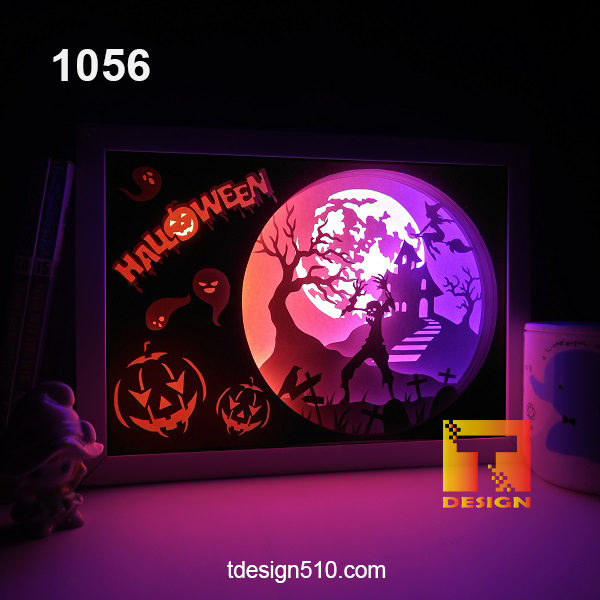 FREE Paper cut light box template shadow box 3D papercut svg