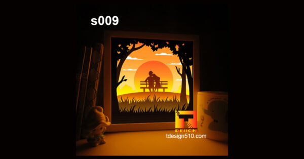 Free Love Paper cutting light box template shadow box 3D svg