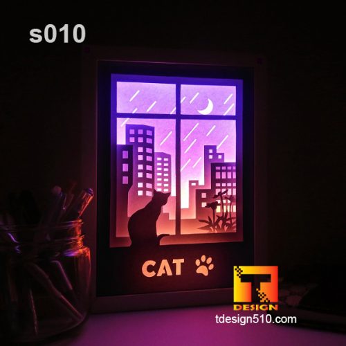 FREE Paper cut light box template shadow box 3D papercut svg